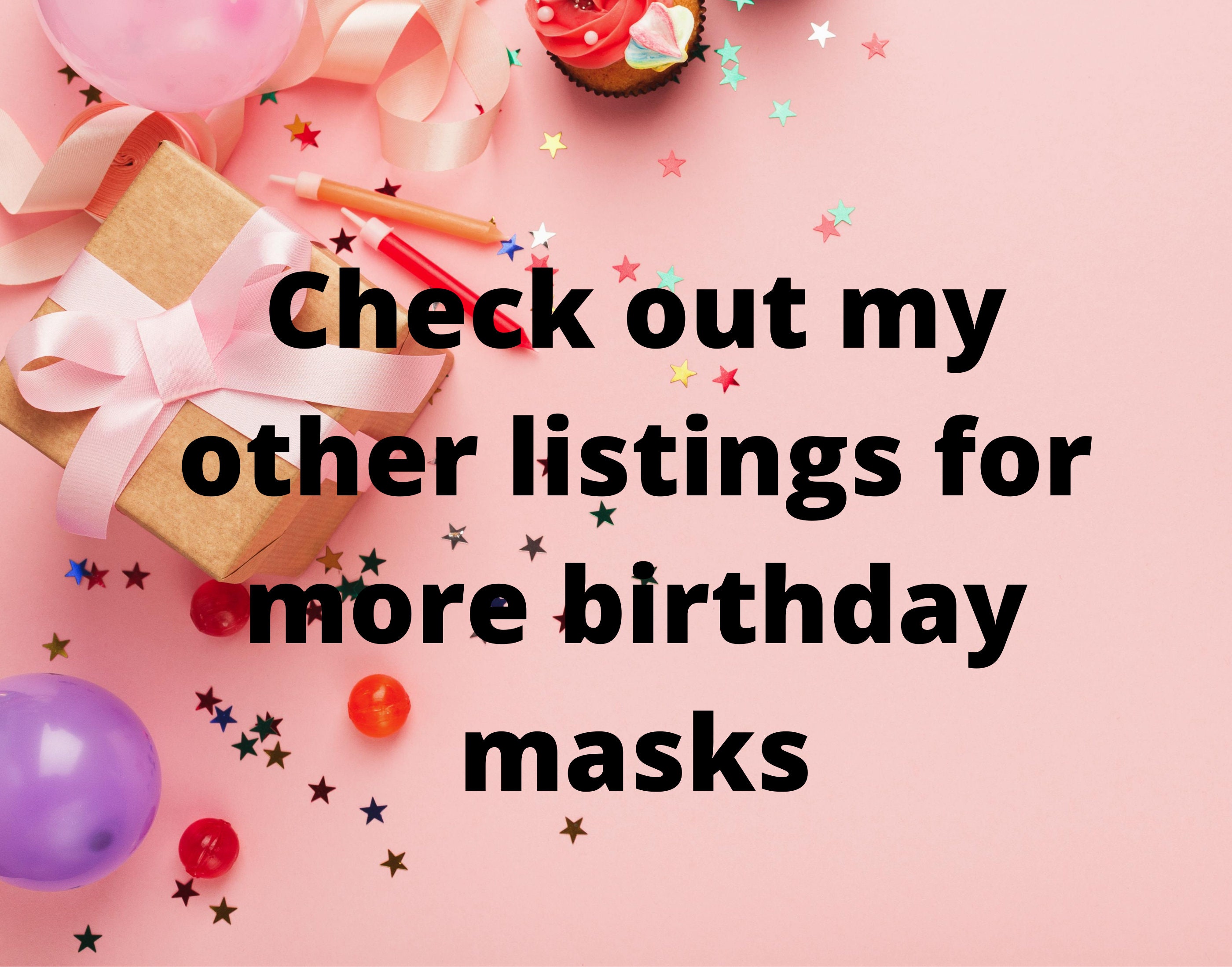 Happy Birthday Face Mask Birthday Mask for Women and Men - Etsy
