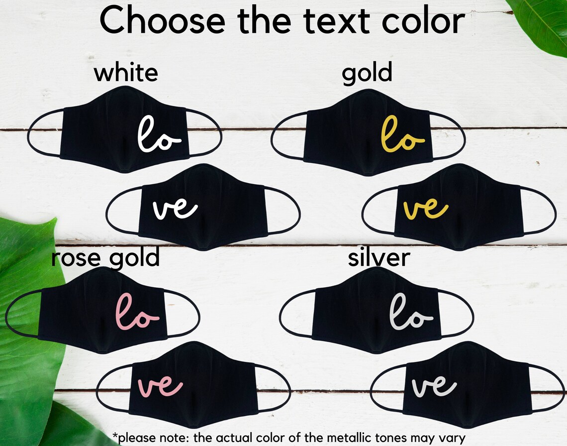 Love face mask matching couples face mask Face masks for | Etsy