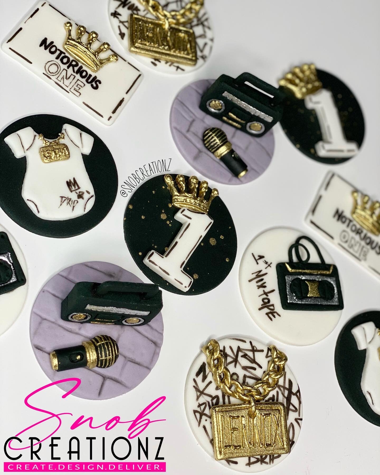 Notorious O.N.E Custom 3D Fondant Cupcake Toppers - Etsy