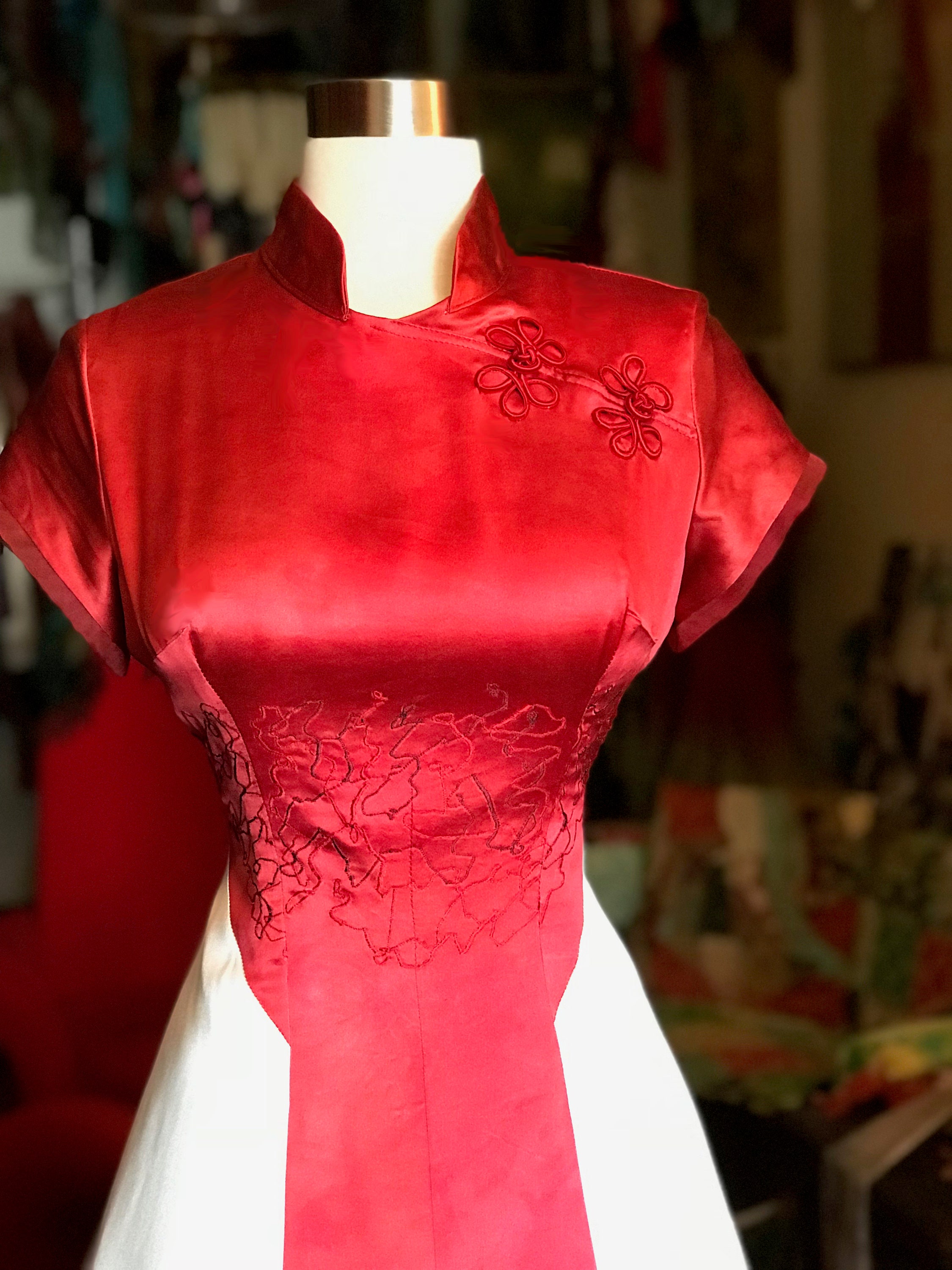 Chinese Cheongsam, Modern Cheongsam, Silk Cheongsam, Qipao Dress ...