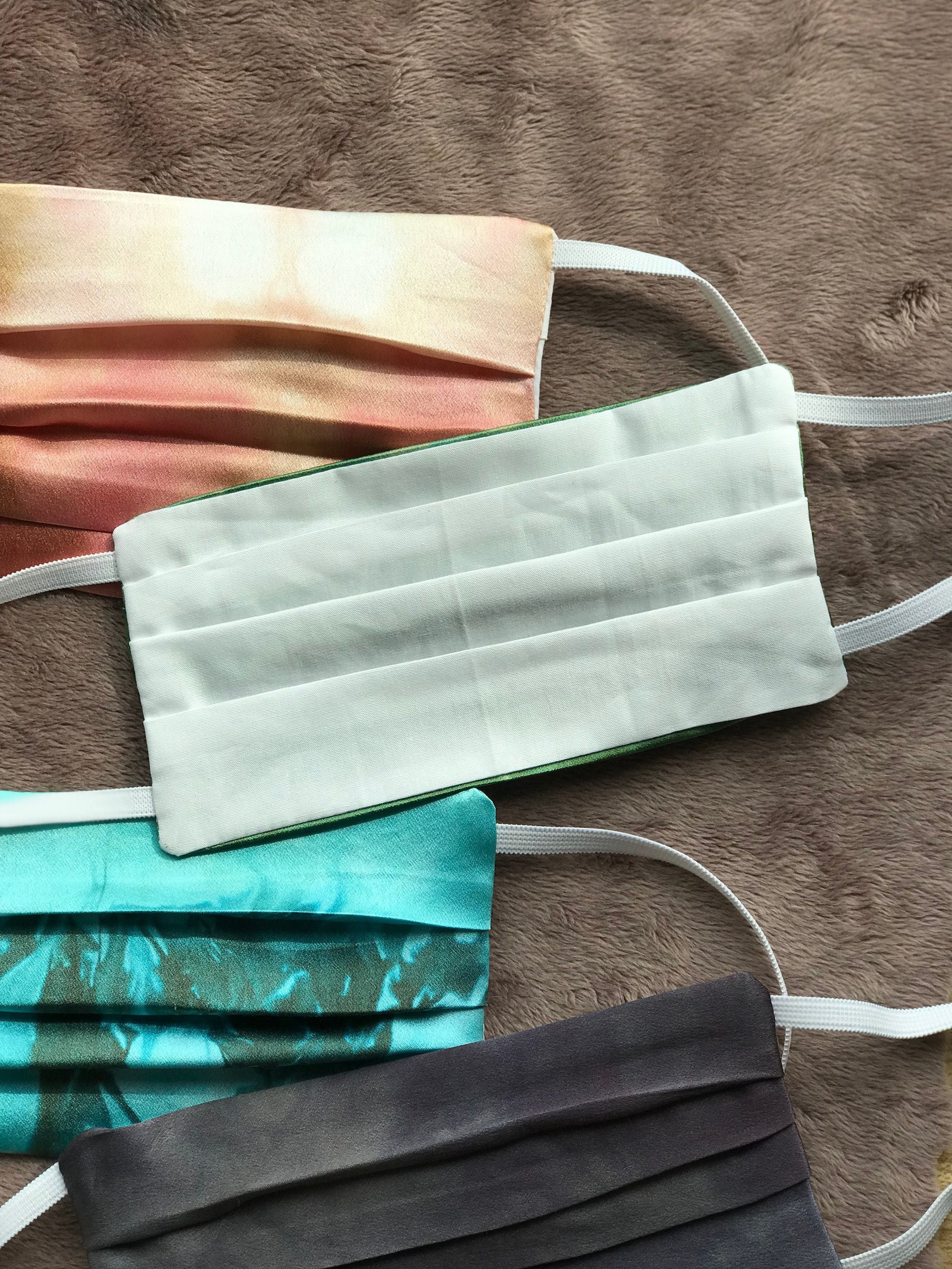 Natural Silk Face Mask 100% Silk Washable and Reusable Mask | Etsy