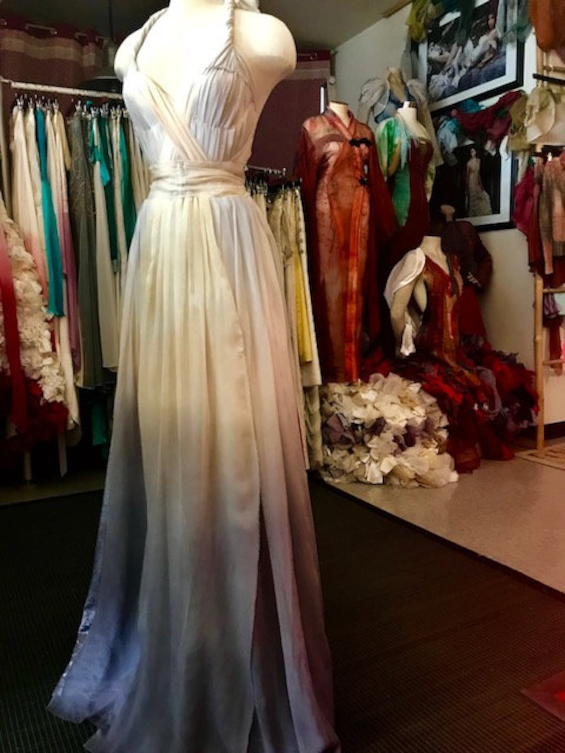 Robe de mariée Ombre Robe de mariée mousseline de soie Robe | Etsy