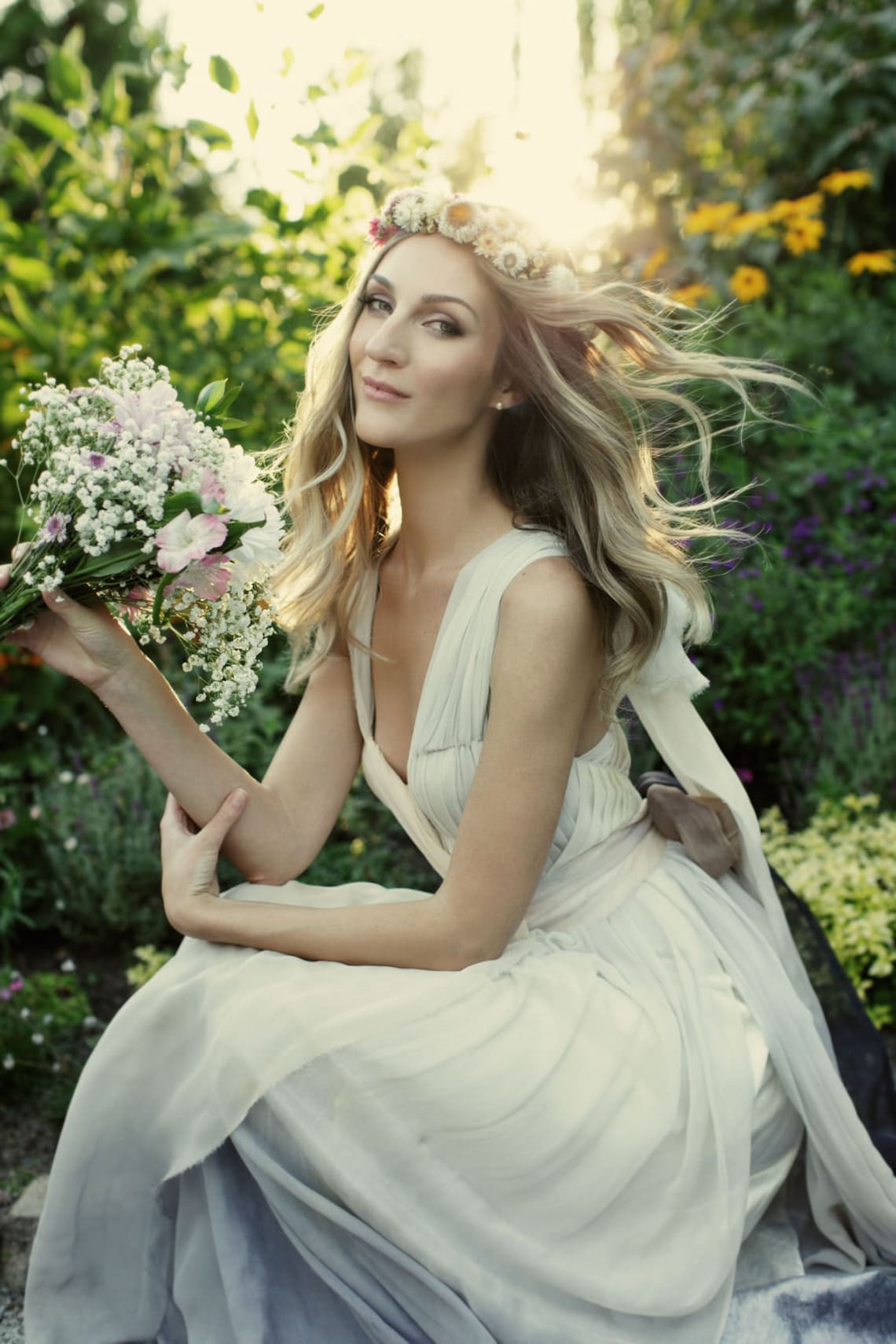 Robe de mariée Ombre Robe de mariée mousseline de soie Robe - Etsy France