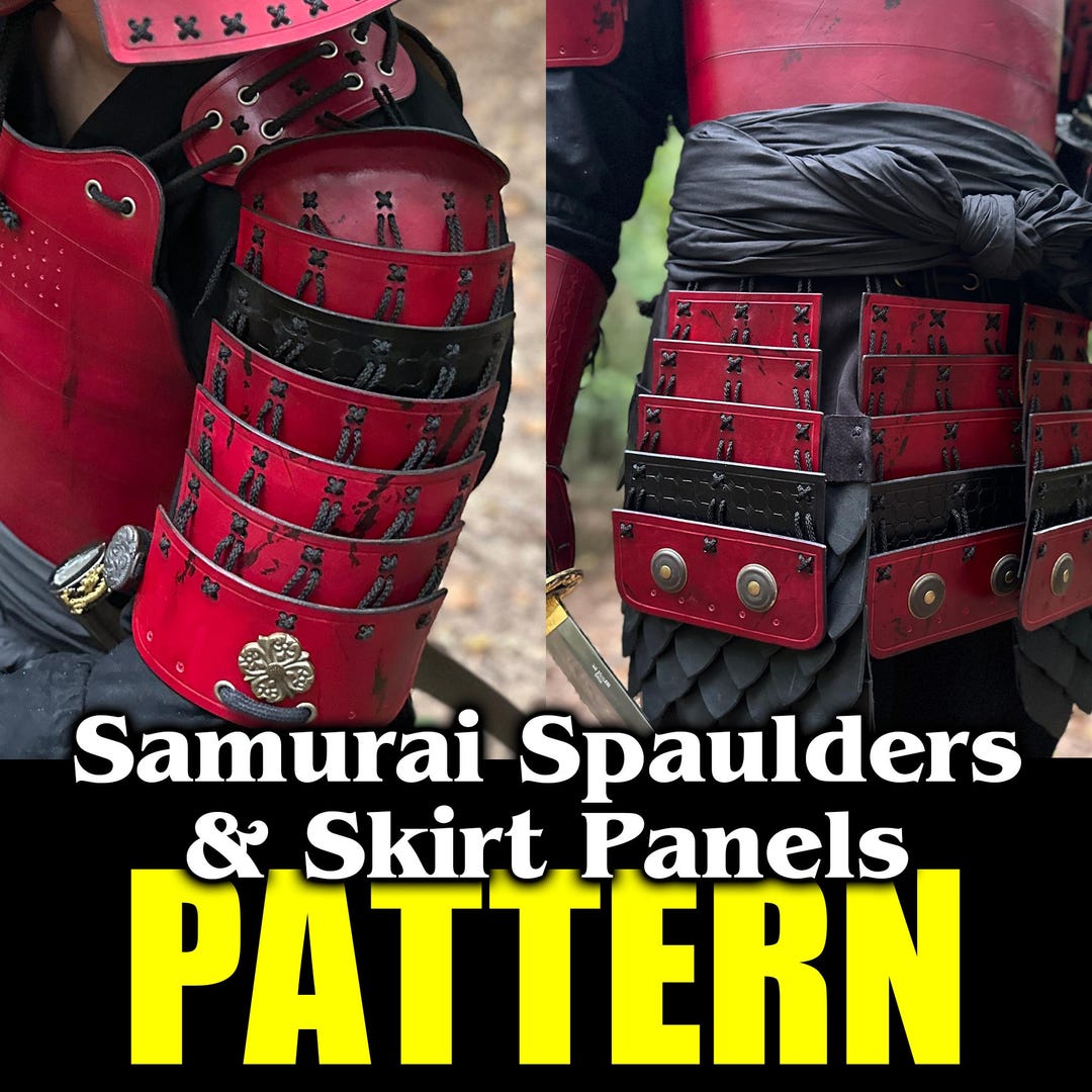 Leather Samurai Spaulders & Skirt Panels PATTERN - Etsy