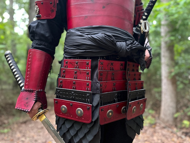 Leather Samurai Spaulders & Skirt Panels PATTERN - Etsy