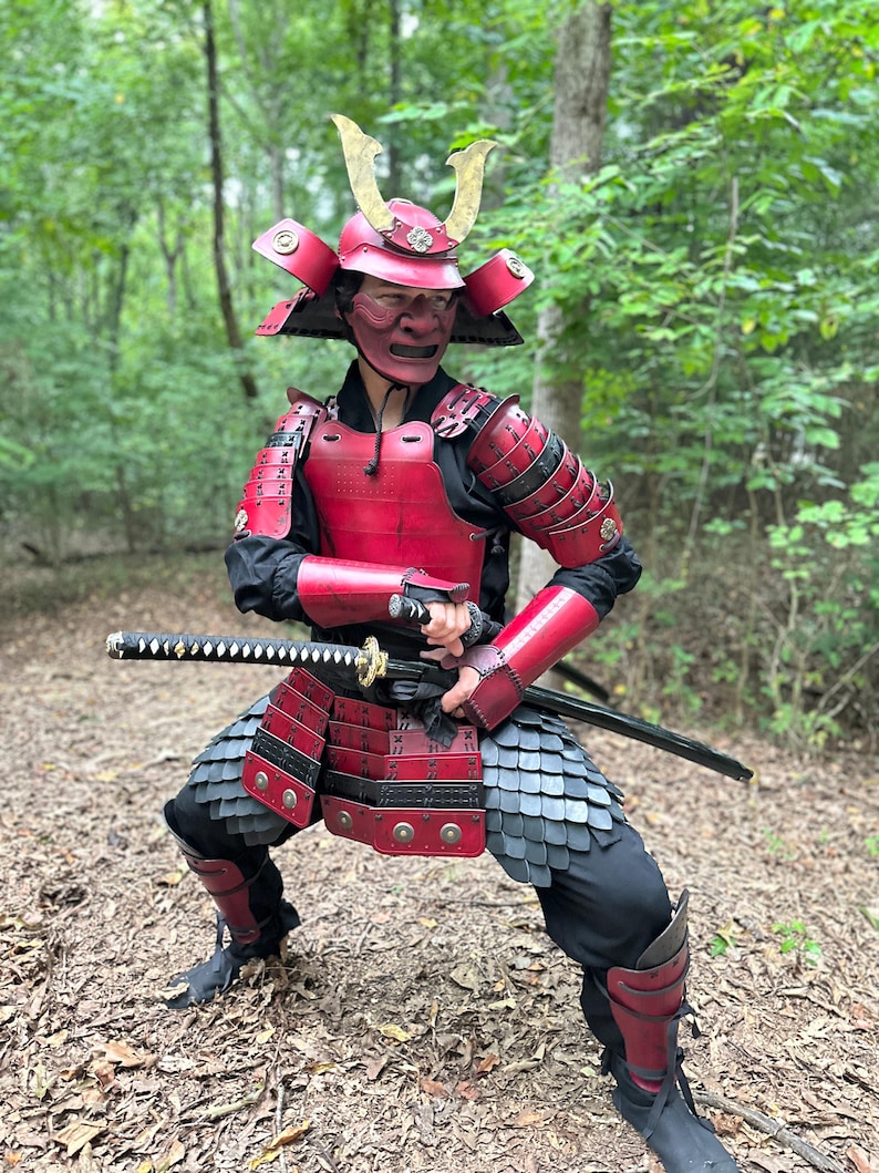 Leather Samurai Scale Mail Thigh Guards PATTERN - Etsy
