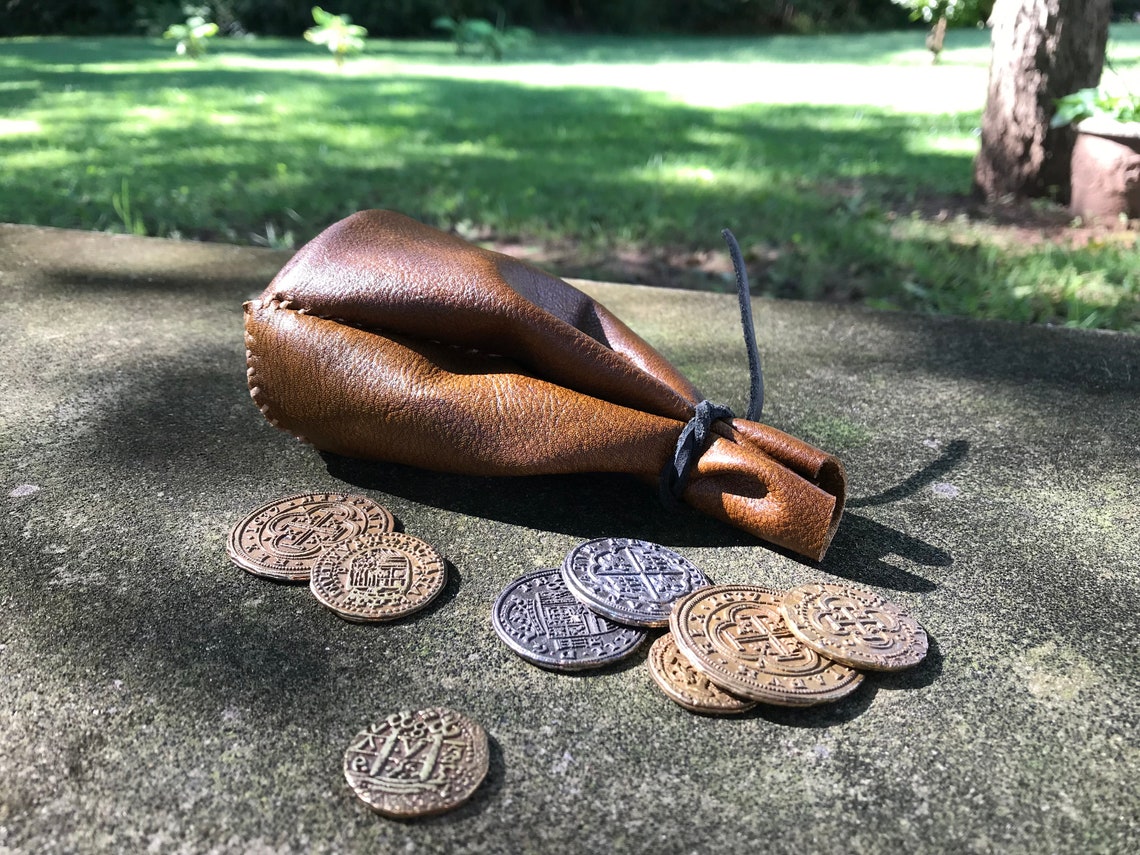 Medieval Leather Coin Pouch - Etsy
