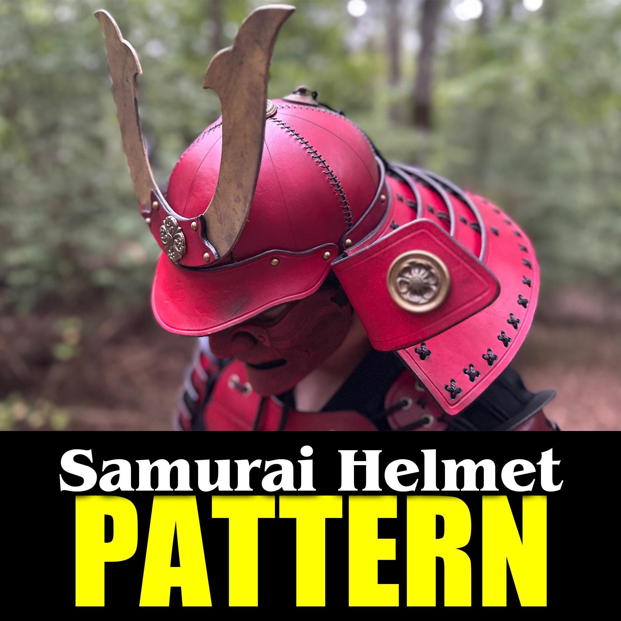 Leather Samurai Helmet PATTERN - Etsy