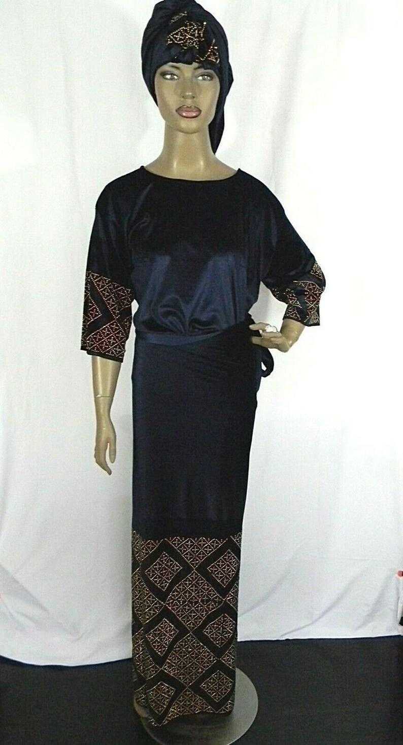 Velvet With Stones Design/nigerian Party Outfits/trendy African Velvet ...