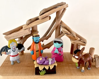 The Simpsons Inspired Waldolf Style Nativity Scene - Etsy