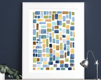 Sea Glass Watercolor - Etsy