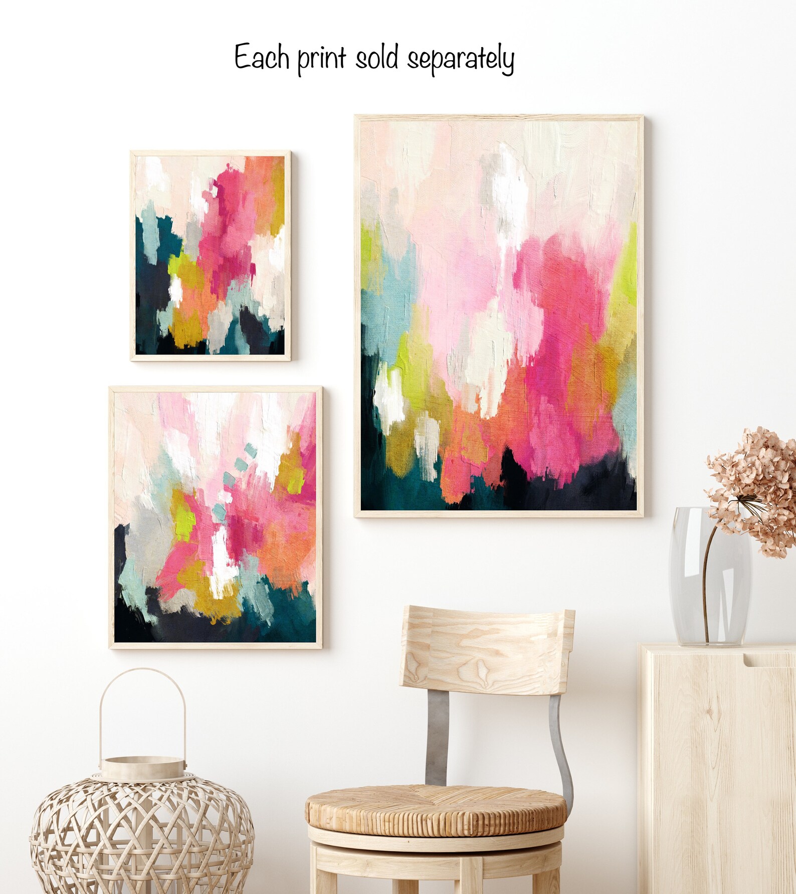 Colorful Abstract Art Printable Wall Art Painting Downloadable - Etsy