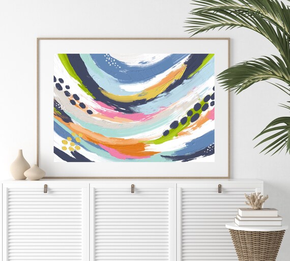 Colorful Abstract Printable Wall Art Painting Downloadable Art - Etsy