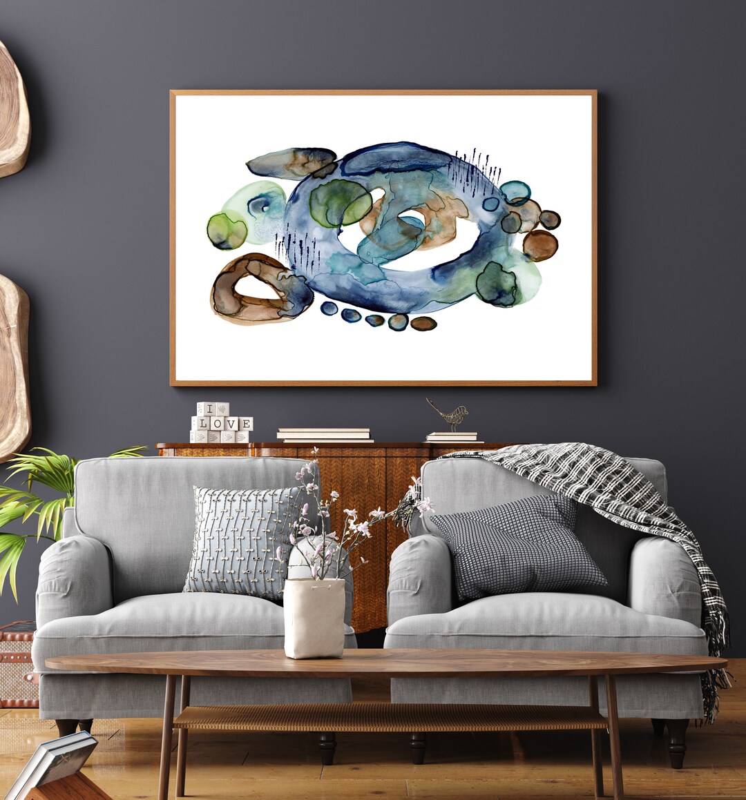 Modern Watercolor Abstract Printable Downloadable Art Instant Art ...