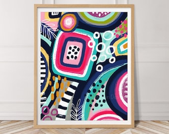 Bold Colorful Art - Etsy