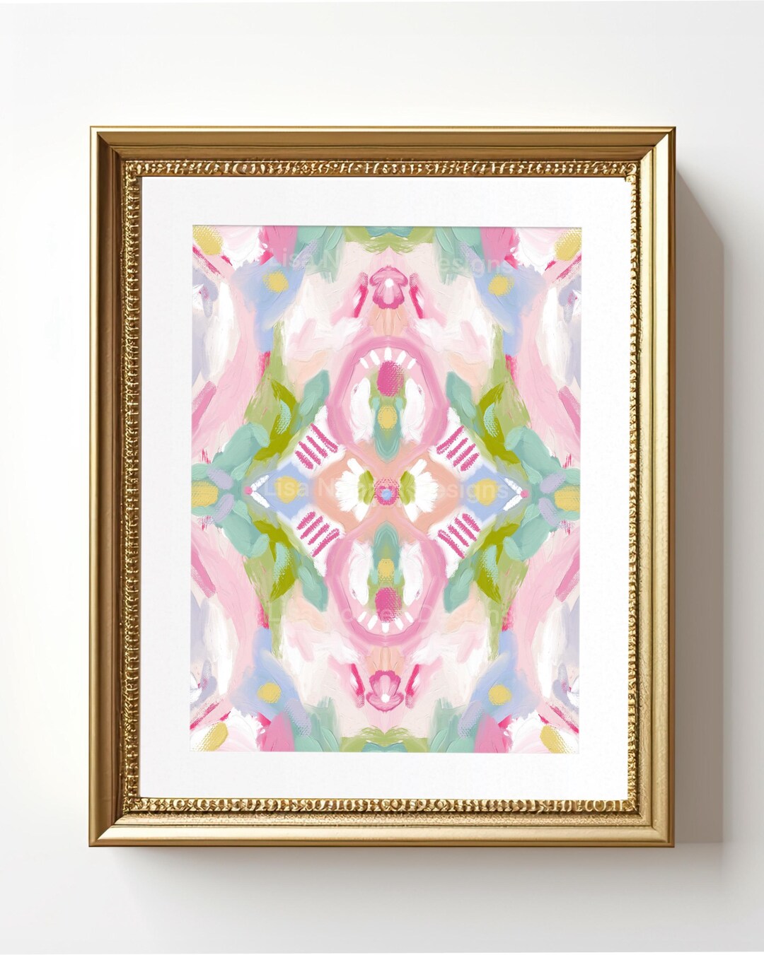 Colorful Pastel Abstract - Printable Wall Art Painting - Instant ...