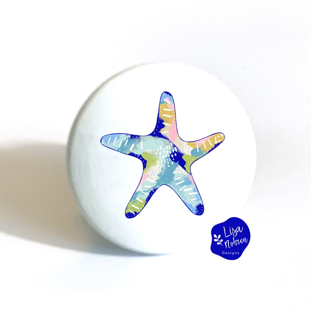 Starfish Beach Drawer Knobs Decorative Dresser Seal Life - Etsy
