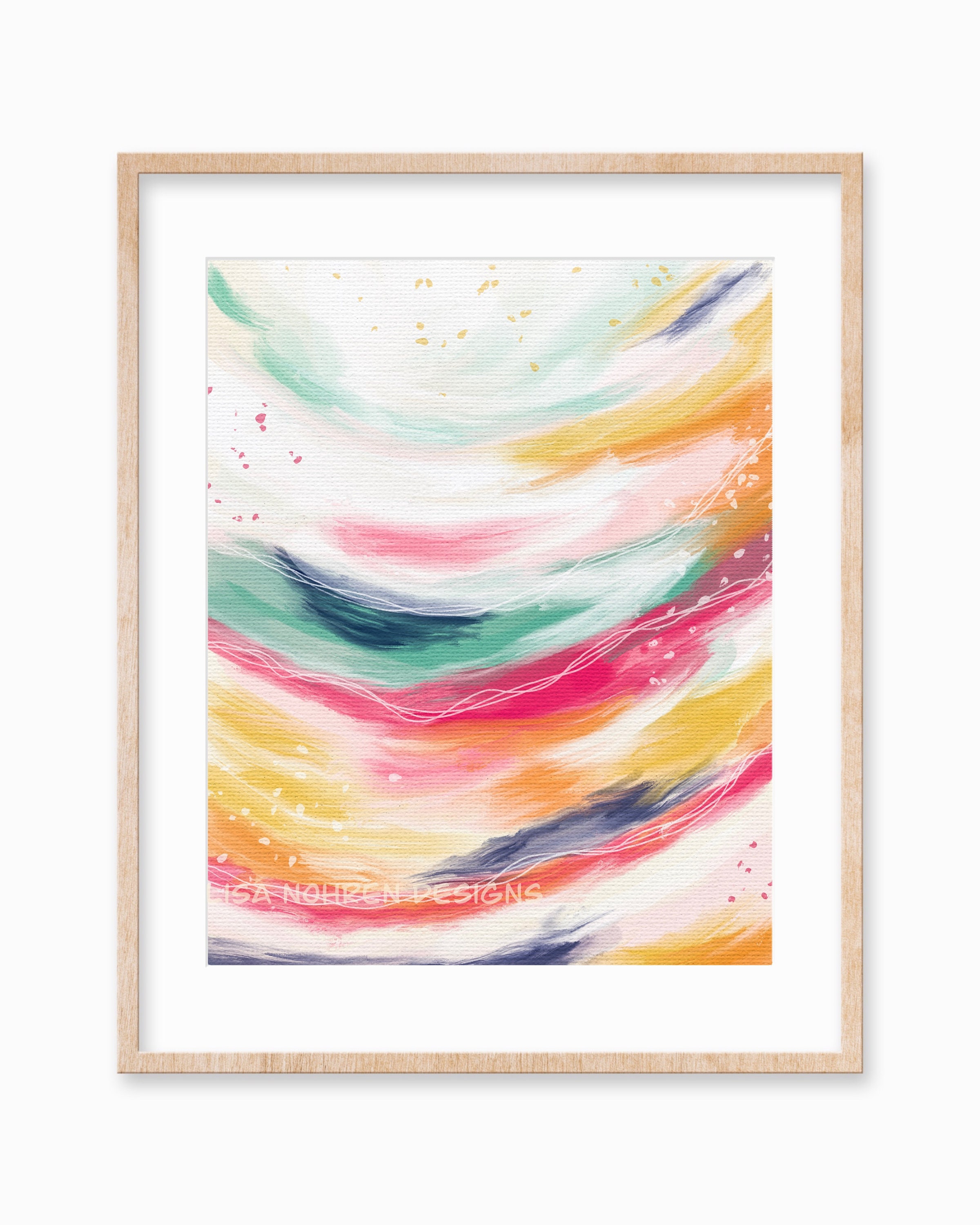 Colorful Modern Abstract Art Painting Downloadable Printable | Etsy