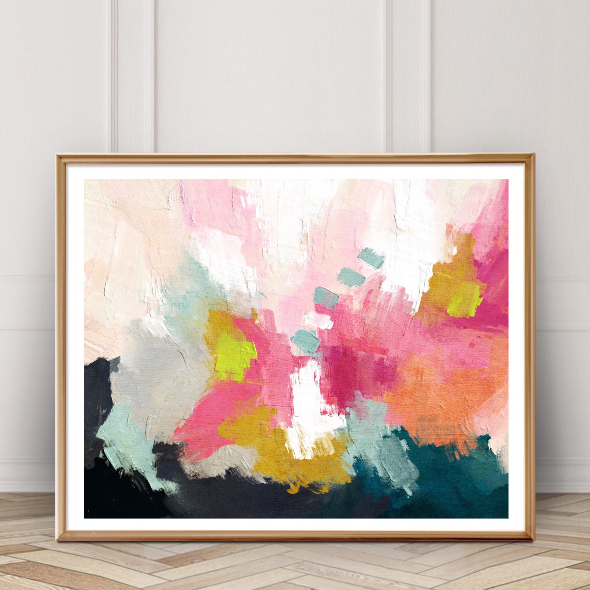 Colorful Abstract Art Printable Wall Art Painting Downloadable - Etsy