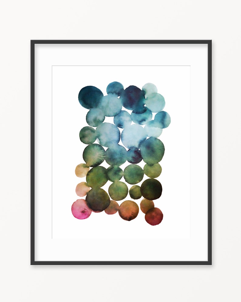 Modern Watercolor Abstract Printable Downloadable Art Instant - Etsy