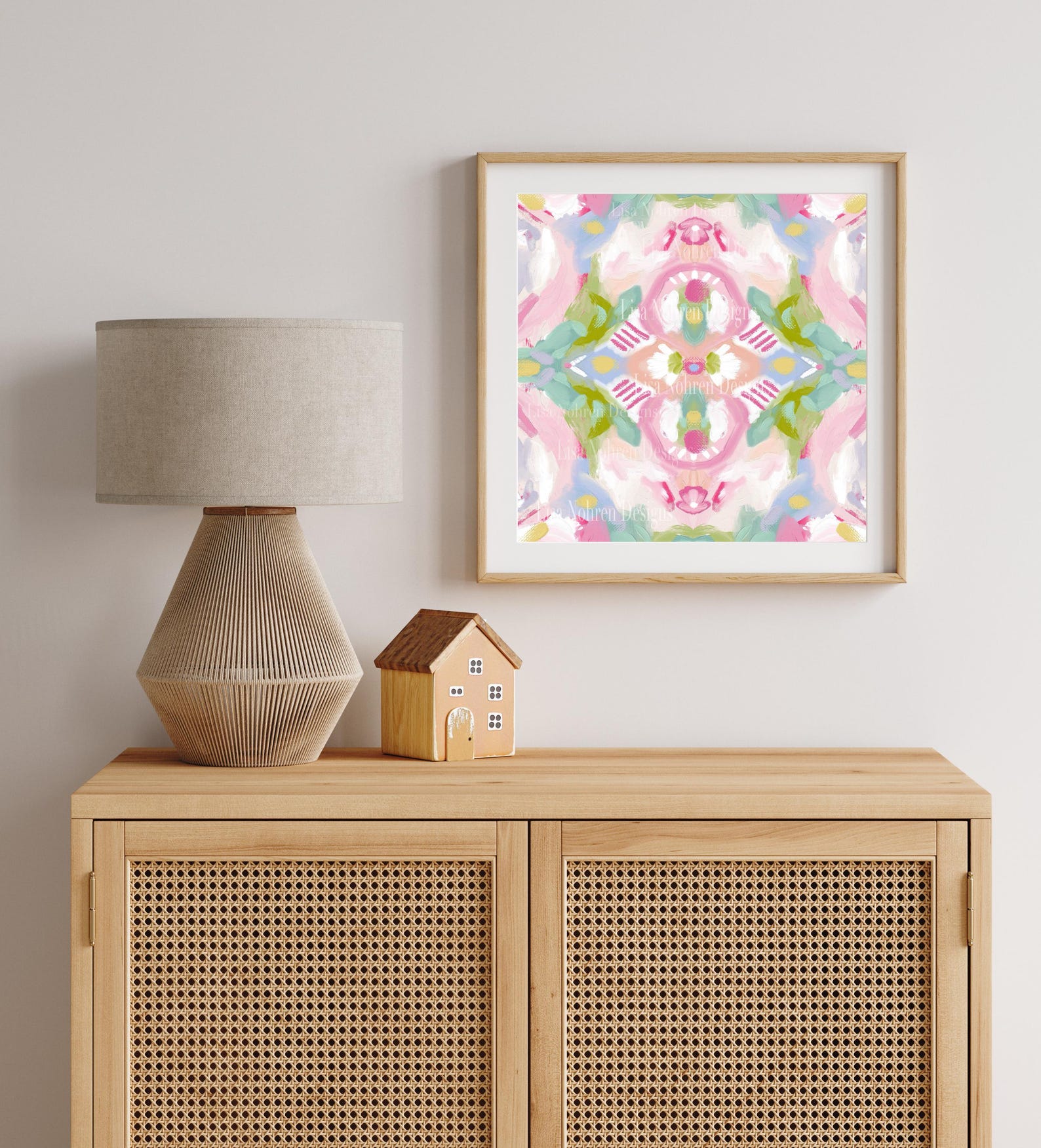 Colorful Pastel Abstract - Printable Wall Art Painting - Instant ...
