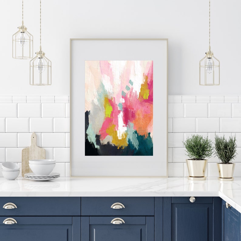 Colorful Abstract Art Printable Wall Art Painting Downloadable - Etsy