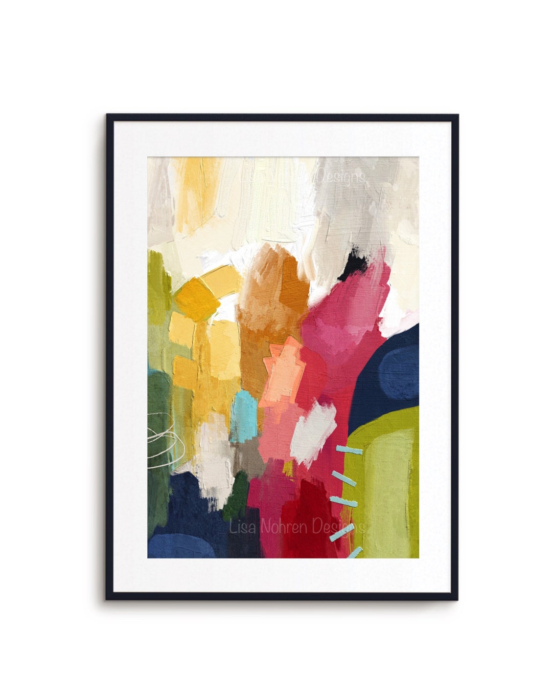 Colorful Abstract Art Printable Wall Art Painting Downloadable Art ...