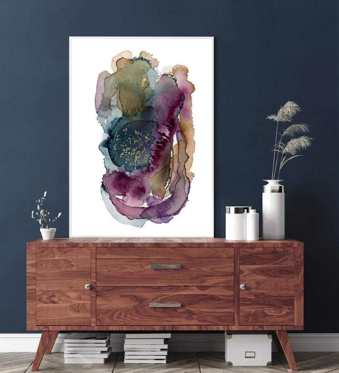 Colorful Watercolor Abstract Printable Wall Art Download Instant Art ...