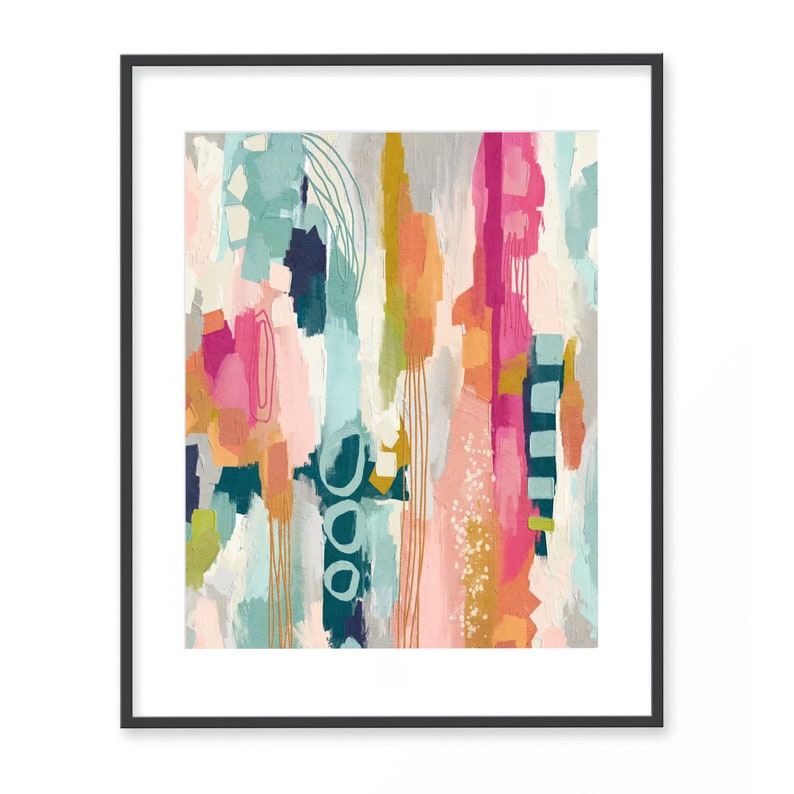 Colorful Abstract Art Printable Wall Art Painting Downloadable - Etsy