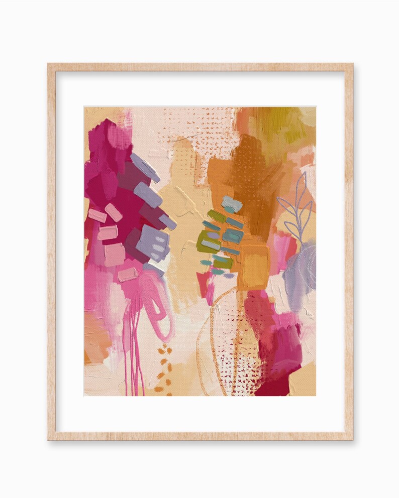 Colorful Abstract Printable Wall Art Painting Download Instant - Etsy