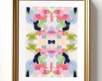 Colorful Pastel Abstract - Printable Wall Art Painting - Instant ...