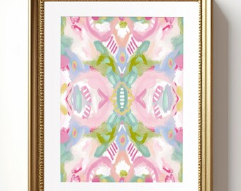 Colorful Pastel Abstract - Printable Wall Art Painting - Instant ...