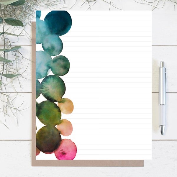 Printable Stationary Watercolor - Etsy