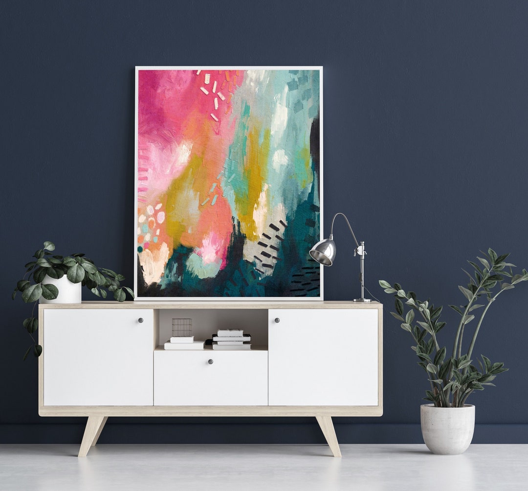 Colorful Abstract Art Printable Wall Art Painting Downloadable Art ...