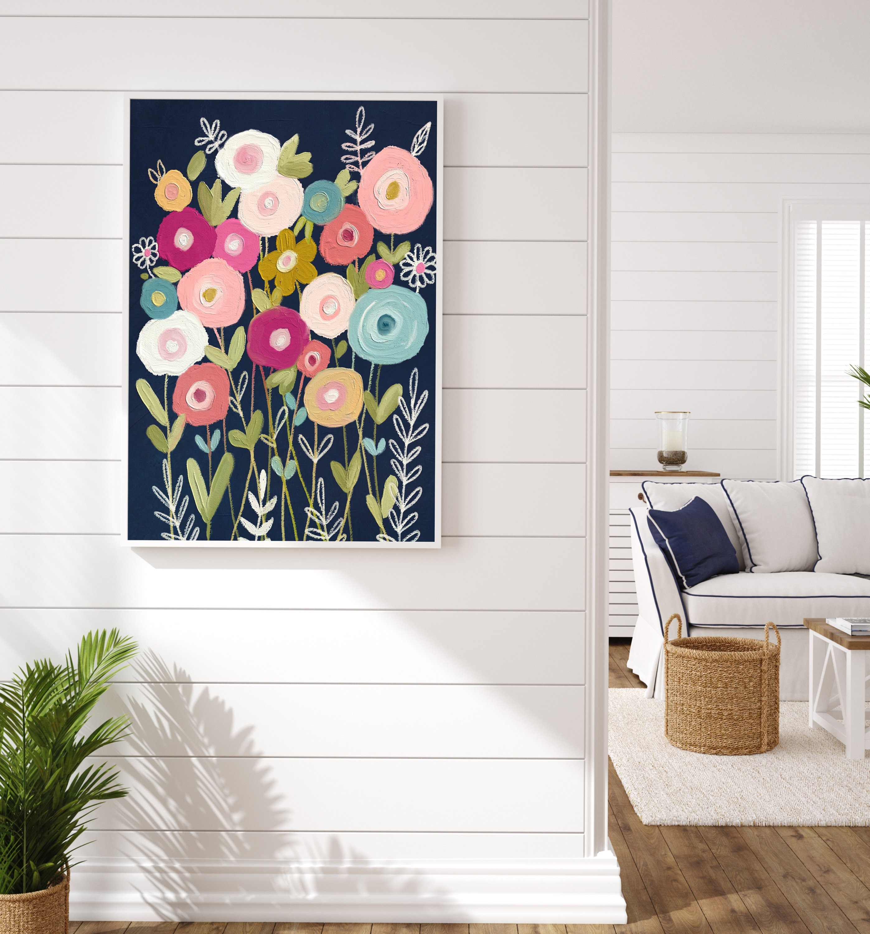 Floral Blooms Flower Garden Printable Wall Art Botanical Plant | Etsy