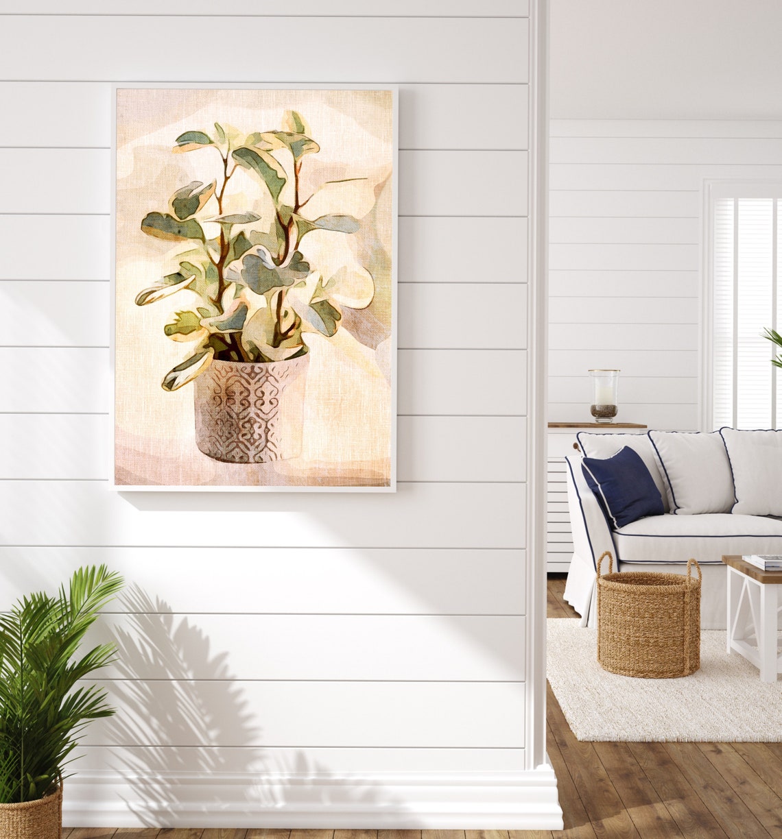 Abstract Plant Printable Wall Art Botanical Plant Modern - Etsy