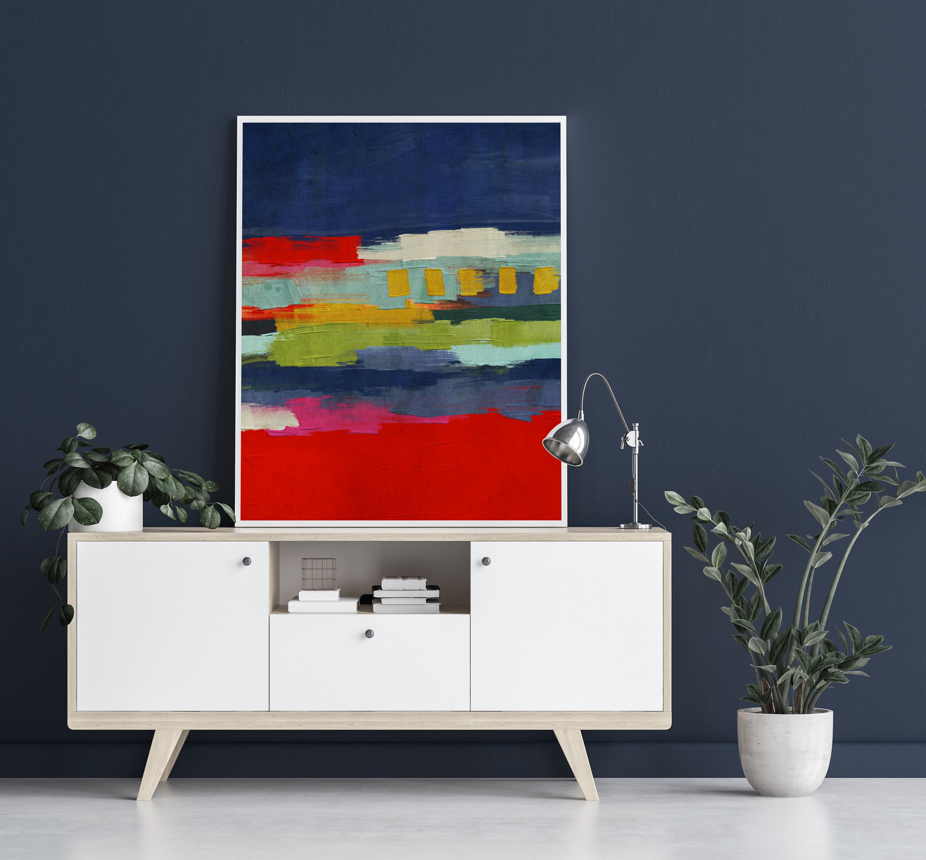 Colorful Abstract Art Printable Wall Art Painting Downloadable - Etsy