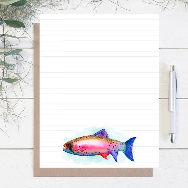 Fish Writing Paper - Etsy