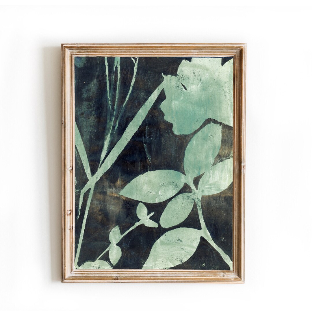 Floral Abstract Plant Wall Art Printable Art Botanical Plant Leaves ...