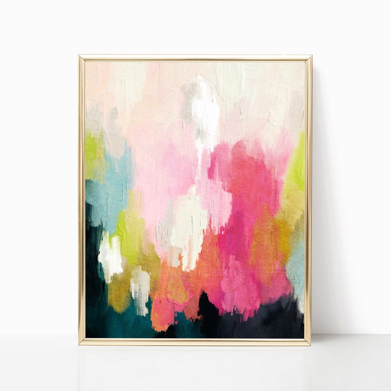Colorful Abstract Art Printable Wall Art Painting Downloadable - Etsy