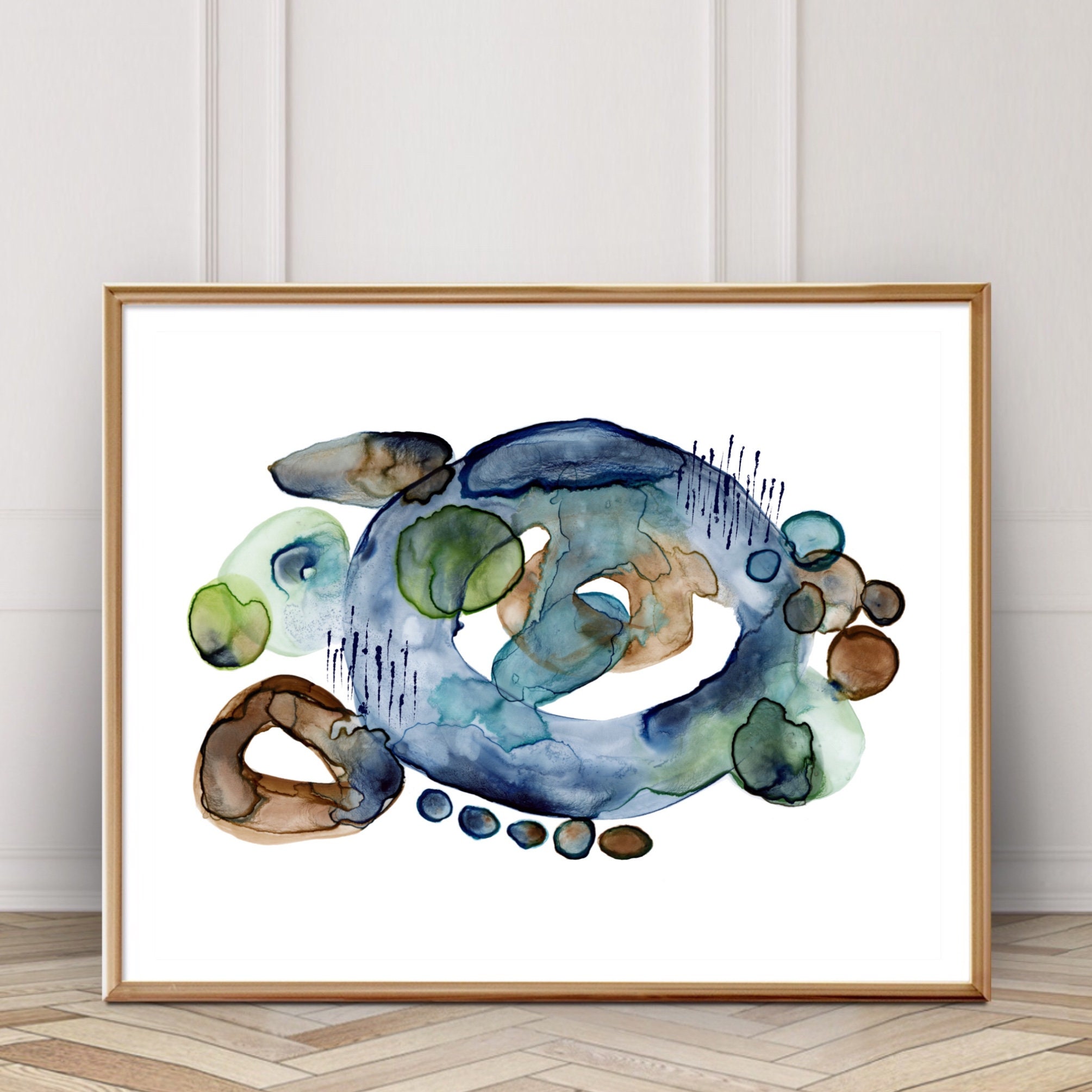 Modern Watercolor Abstract - Printable Wall Art - Downloadable Instant ...