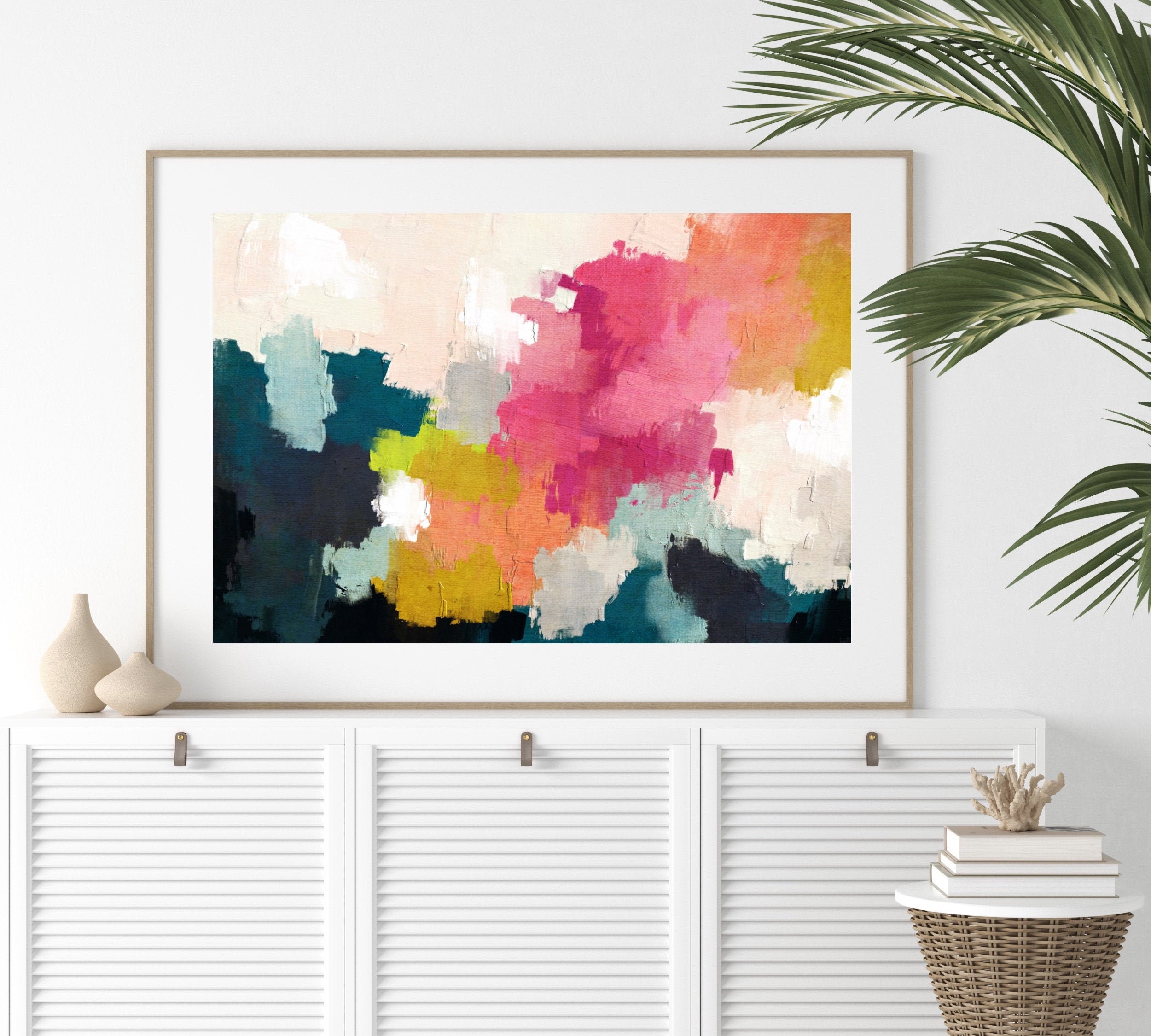 Colorful Abstract Art Printable Wall Art Painting Downloadable - Etsy