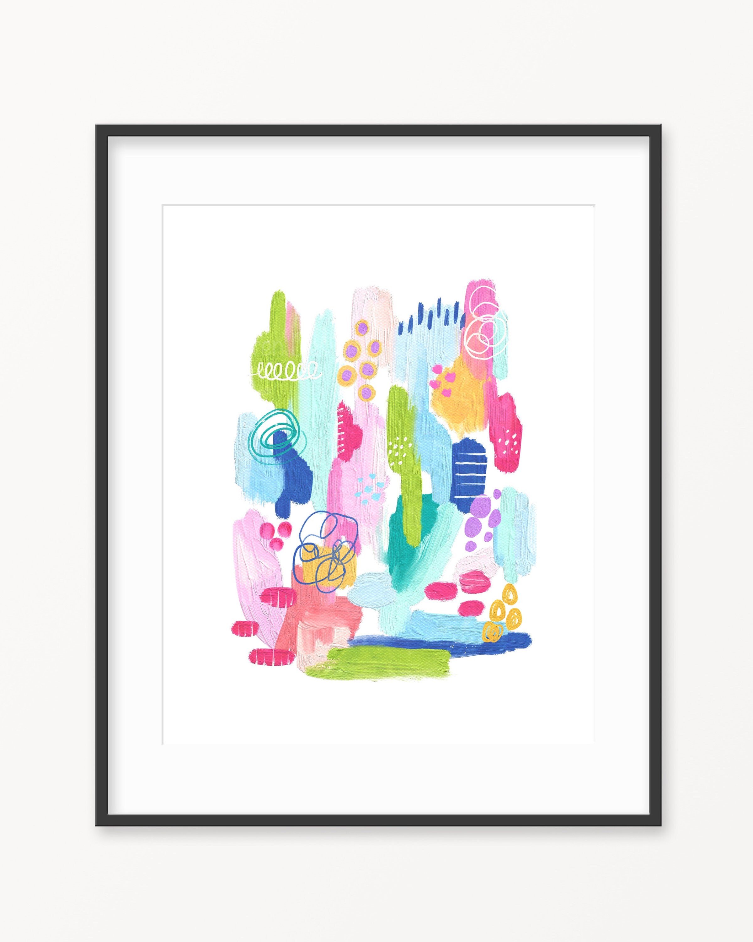 Colorful Abstract Art Printable Painting Downloadable Art - Etsy