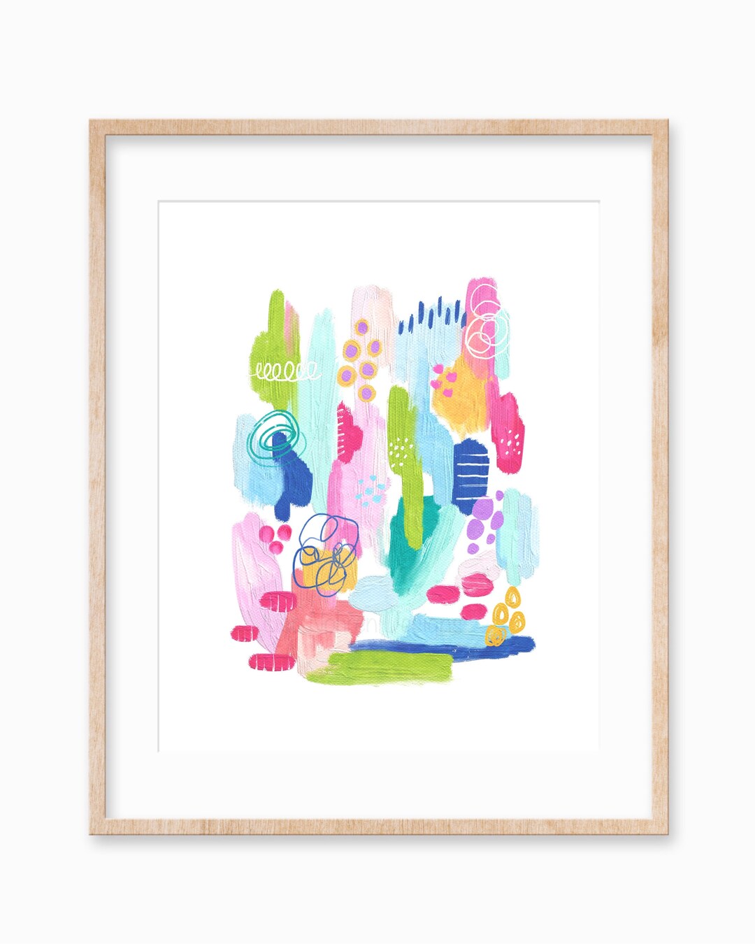 Colorful Abstract Art Printable Painting Downloadable Art - Etsy