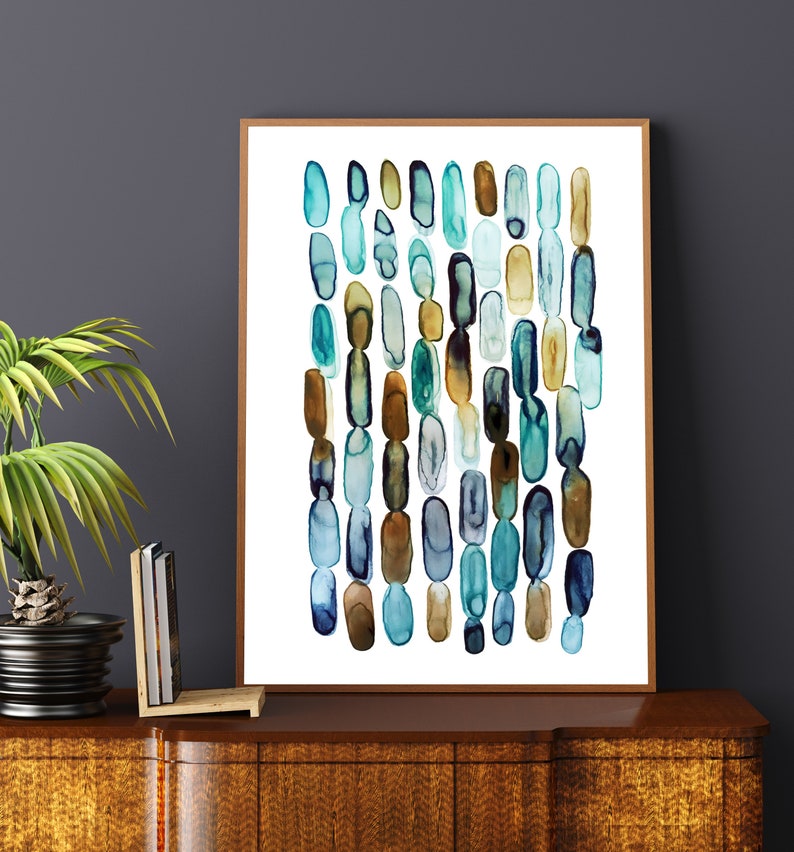 Modern Watercolor Abstract Printable Downloadable Art Instant | Etsy