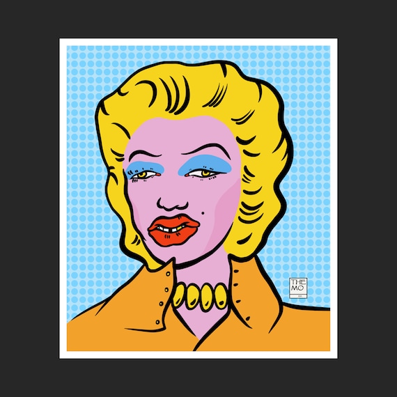 Andy Warhol and Marilyn Monroe Inspired Square Poster Pop Art - Etsy