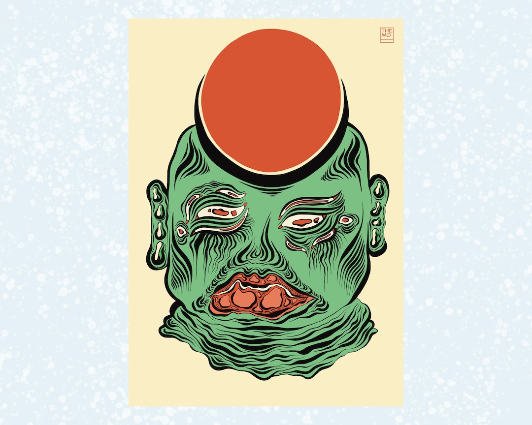 The Red Dot Illustration, Wall Print (A1, A2, A3, A4), Limited and ...