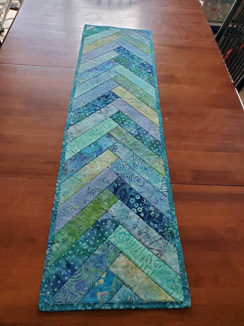 Waterfall Cascades Batik Table Runner - Etsy