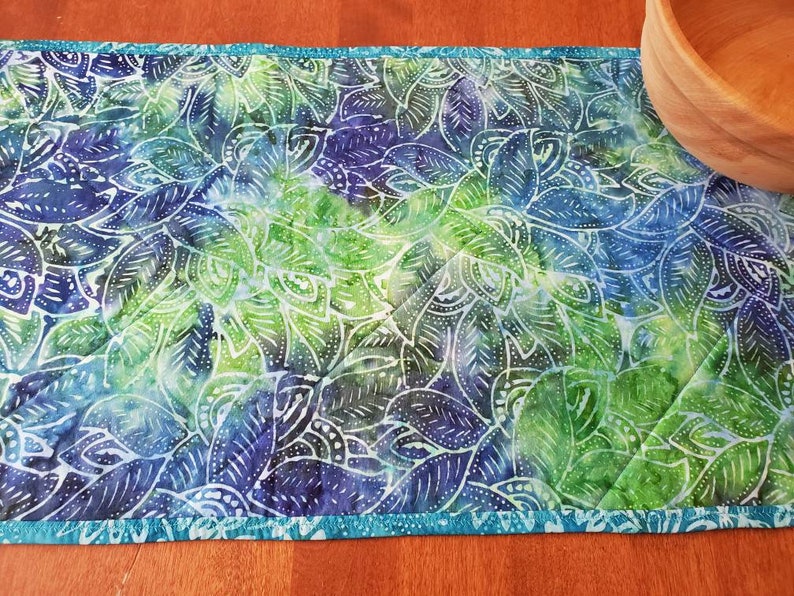 Waterfall Cascades Batik Table Runner - Etsy