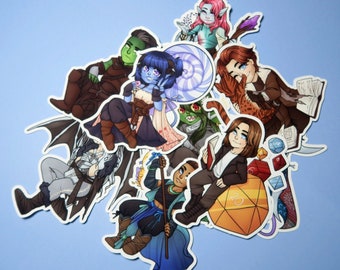 Mighty Nein Stickers - Etsy